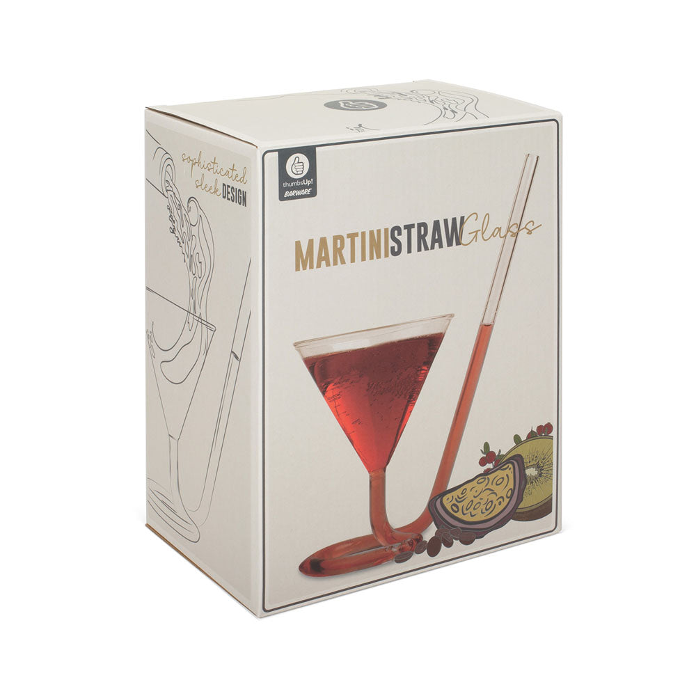Thumbs Up! Martini Straw Glass 250ml - LatestBuy